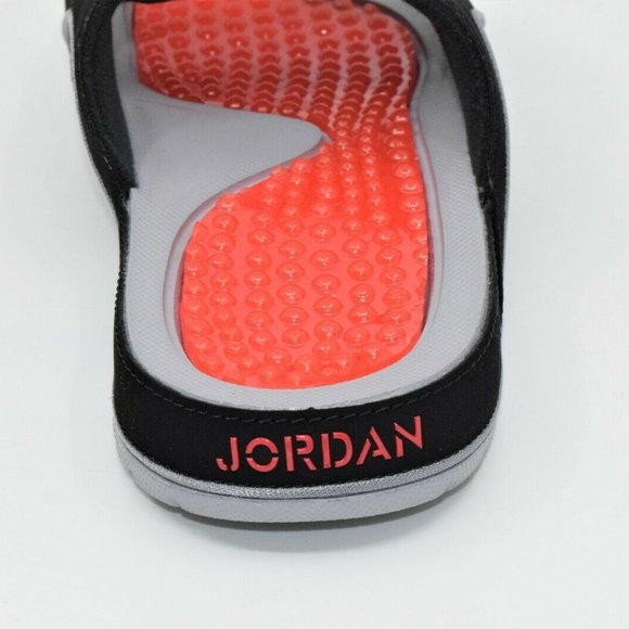Jordan | Shoes | Jordan Hydro Iv Retro Slides Black Red | Poshmark